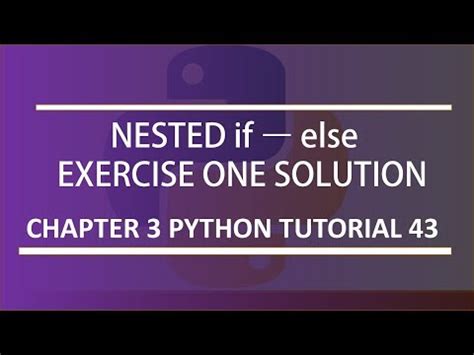 Nested If Else Exercise Solution Python Tutorial Empower Youth