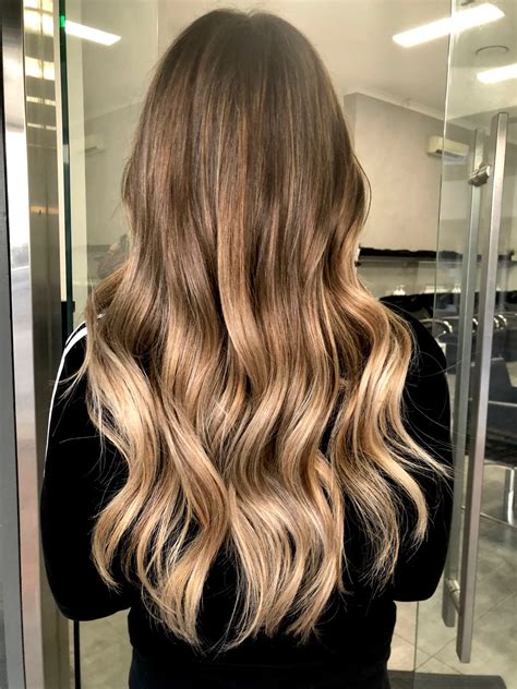 Balayage Hair Dark Brown To Light Brown