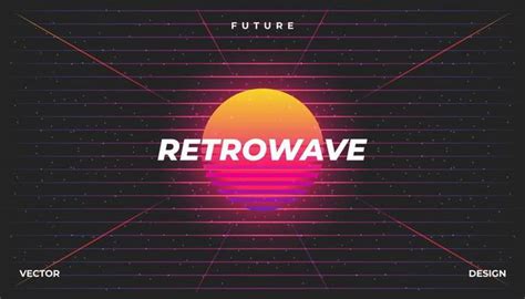 Synthwave Grid Vector Art Icons And Graphics For Free Download
