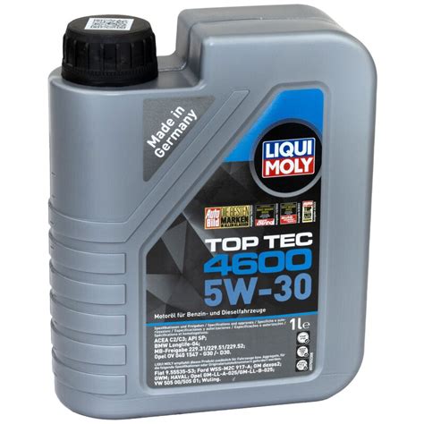 Motoröl Top Tec 4600 5W 30 LIQUI MOLY 7 Liter mit Ölfilter SM 143 83 95