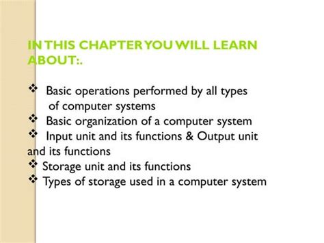 basic computer organization pptx data storage and warehousing
