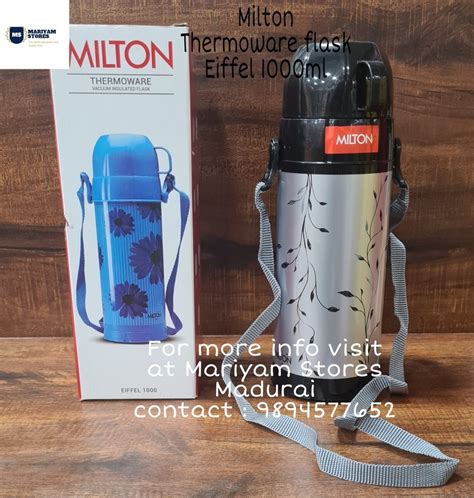 Plastic Milton Thermoware Vacuum Insulated Flask Eiffel 1000 Capacity