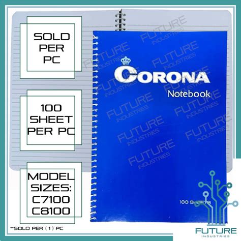 Corona Notebook Spiral School Office Notebook C7100 Short Size Notebook