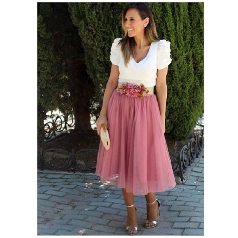 Faldas De Tul Para Boda Invitadas De Boda Fashion Midi Skirt Skirts
