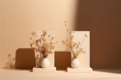 Premium Ai Image Polystyrene Perfection 3d Podium For Packaging And