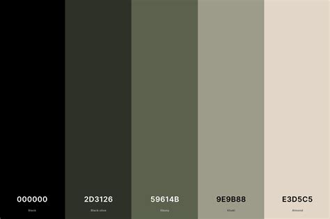 25 Best Sage Green Color Palettes With Names And Hex Codes Green Colour Palette Black Color
