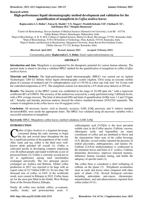 Pdf High Performance Liquid Chromatography Method Development And Validation For The