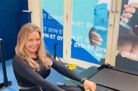 Carol Vorderman 61 Hailed ‘ultimate Milf As She Gets Sweaty In