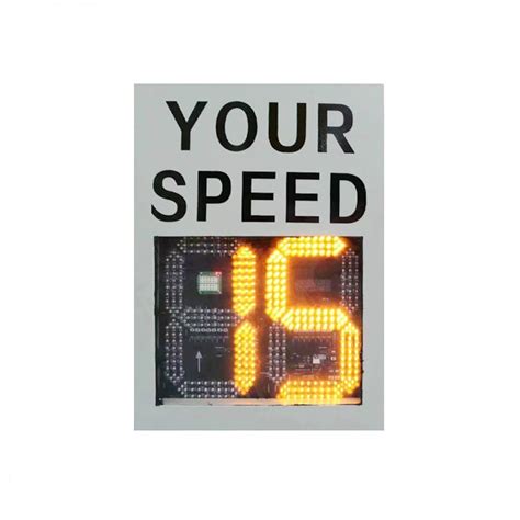 Solar Traffic Vehicle Detector Speed Gun Limit Measurement LED Display