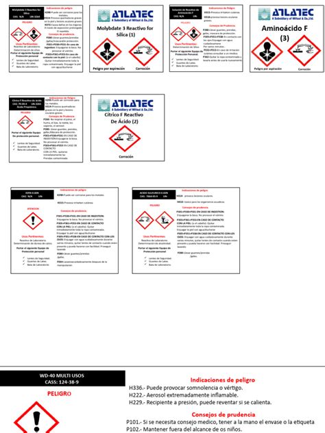 Etiquetas Para Reactivos Pdf Laboratorios Guante