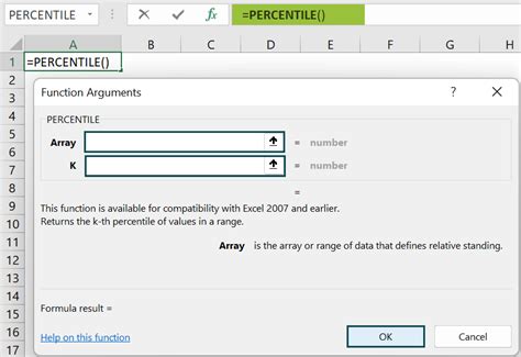 Percentile Excel Function Formula Examples How To Use