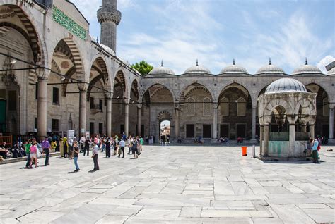 Istanbul Blue Mosque Courtyard And Ablutions Fountain 2 Flickr