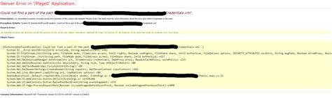 C Asp Net Application Is Trying To Use Local Paths To Open A File