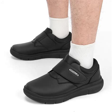 Extra Wide Mens Shoes Leather Diabetic Walking Shoes For Elder