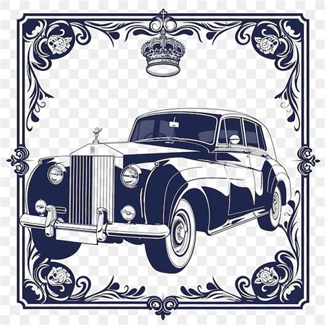 Premium Psd Psd Classic Limousine Rolls Royce Phantom With Navy Blue