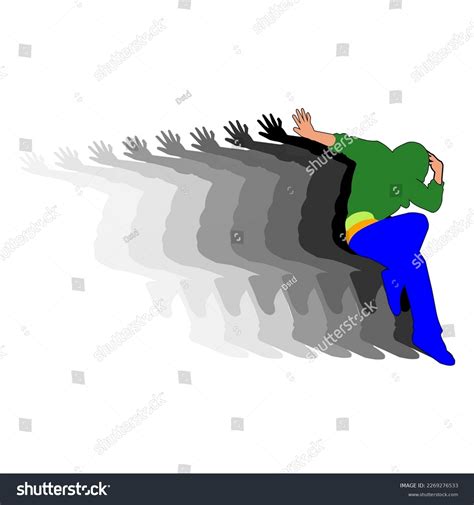 Detailed Vector Illustration Silhouettes Expressive Dance Stock Vector