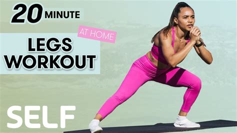 20 Minute Legs Workout For Strength No Equipment With Warm Up Cool