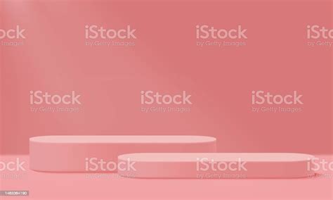 추상 미니멀리스트 장면 배경 분홍색 배경에 실린더 연단 디스플레이 제품을 위한 장면 플랫폼 쇼케이스 제품 프리젠 테이션 모형 0
