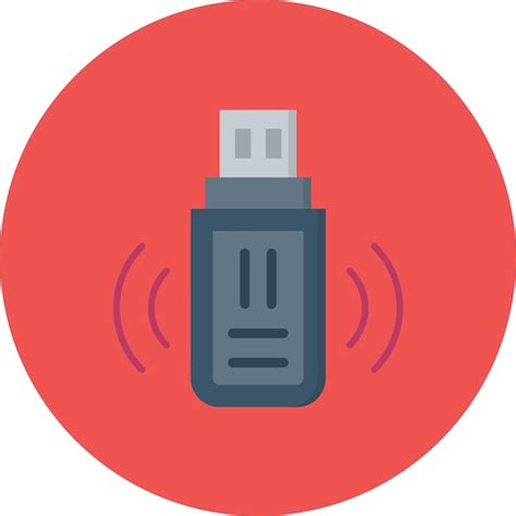 Premium Vector Usb Wifi Flat Illustration