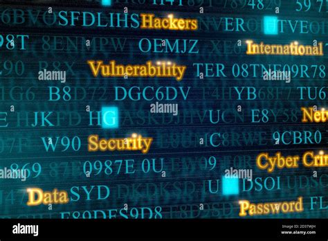 Computer Hacking Concept Network Security Computer Crimen Danger Of