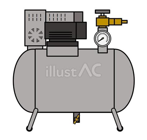コンプレッサー空気圧縮機イラスト No 24851888｜無料イラスト・フリー素材なら「イラストac」