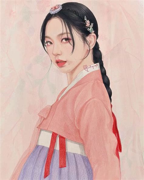 뷰티 일러스트레이션 인물화 초상화