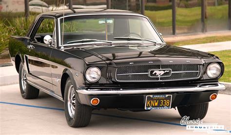 An Early 1965 K Code Notchback Ford Mustang In Raven Black Restored