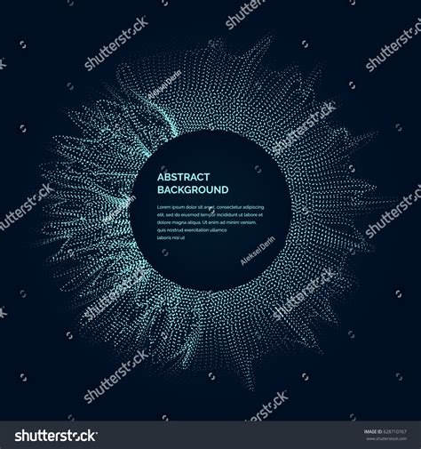Modern Vector Illustration Deformed Circle Shape Stock Vector Royalty Free