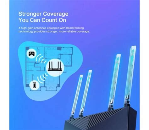 Tp Link Archer Ax Ax Wifi Smart Wifi Dual Band Gigabit Wireless Long Range Coverage