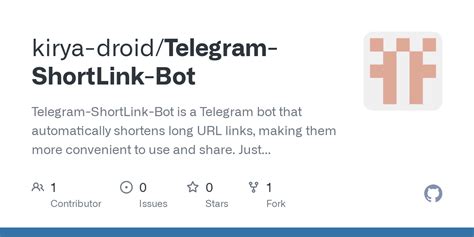 Github Kirya Droidtelegram Shortlink Bot Telegram Shortlink Bot Is