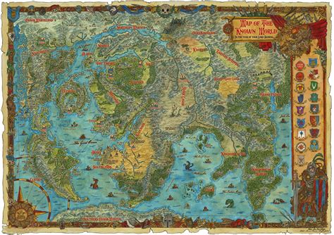 Moreno Map Of The Great Known World Of Warhammer With All The