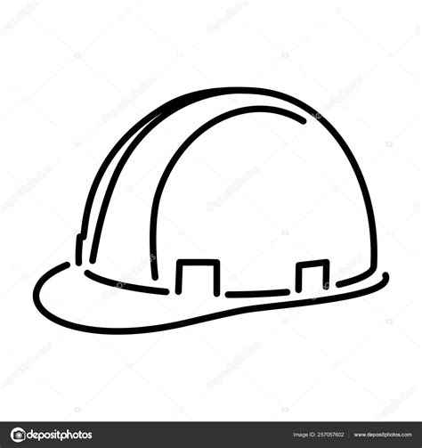 Safety Helmet Industrial Vector Icons Stock Vector By ©msidiqf 257057602