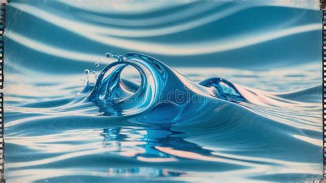 water inspired abstract with fluid waveforms and soft blue gradients