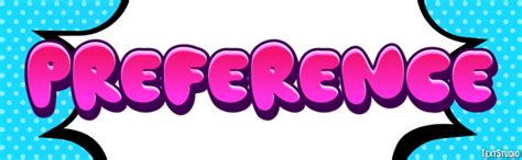 Preference Text Effect And Logo Design Word