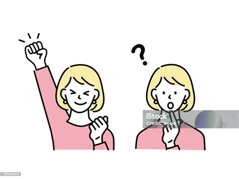 여성 표정 얼굴 패턴 여성의 얼굴 표정과 얼굴 패턴의 그림 비즈니스 장면 주의 동기 부여 수 20 29세에 대한 스톡 벡터 아트
