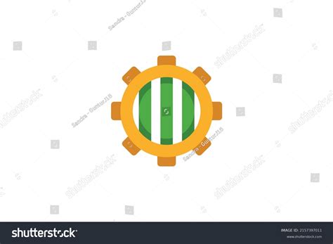 Mining Industry Colored Logo Vector Stock Vector Royalty Free
