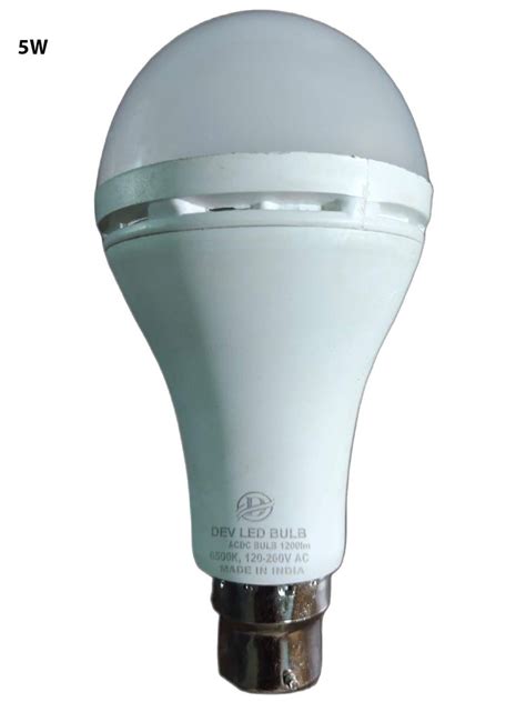 Plastic Dev W Led Bulb Emergency Emergency Bulb Base Type B Degree C At Piece