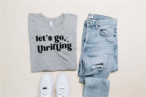 Lets Go Thrifting SVG Files For Cricut Thrifter SVG I Love Thrifting