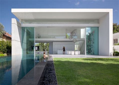 White Modern Glass House