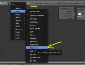 Cycles Render Engine Object Info Node Blender Stack Exchange