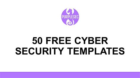 Free Cyber Security Templates Purplesec Png