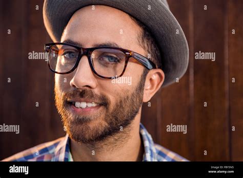 Portrait Of Creative Male Professional With Eye Glasses In Office Stock