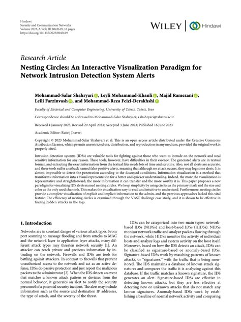 Pdf Nesting Circles An Interactive Visualization Paradigm For Network Intrusion Detection