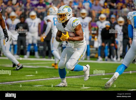 Los Angeles Chargers Running Back Joshua Kelley 25 Runs Against The