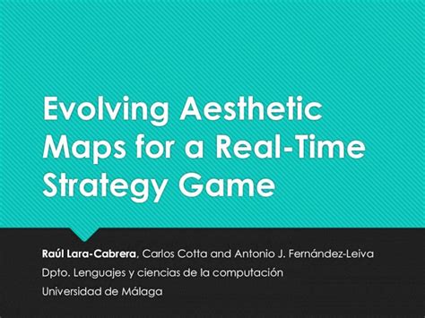 PDF Evolving Aesthetic Maps For A Real Time Strategy Game DOKUMEN TIPS