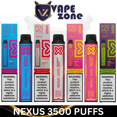 Nexus 3500 Puffs Disposable Vape 20mg Vape Zone Uae