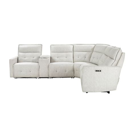 Salida 6 Piece Modular Power Reclining Sectional W Power Headrests By