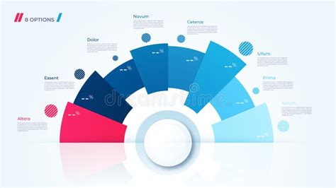 Vector Circle Chart Design Template For Creating Infographics Stock Vector Illustration Of