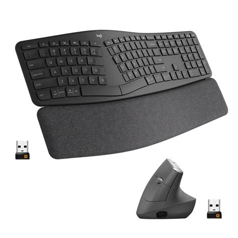 Buy Logitechergo K860 Wireless Ergonomic Keyboard With Wrist Rest And Mx Vertical Wireless Mouse