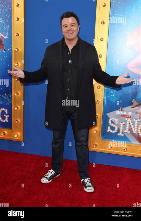 Los Angeles Premiere Of Sing Arrivals Featuring Seth Macfarlane